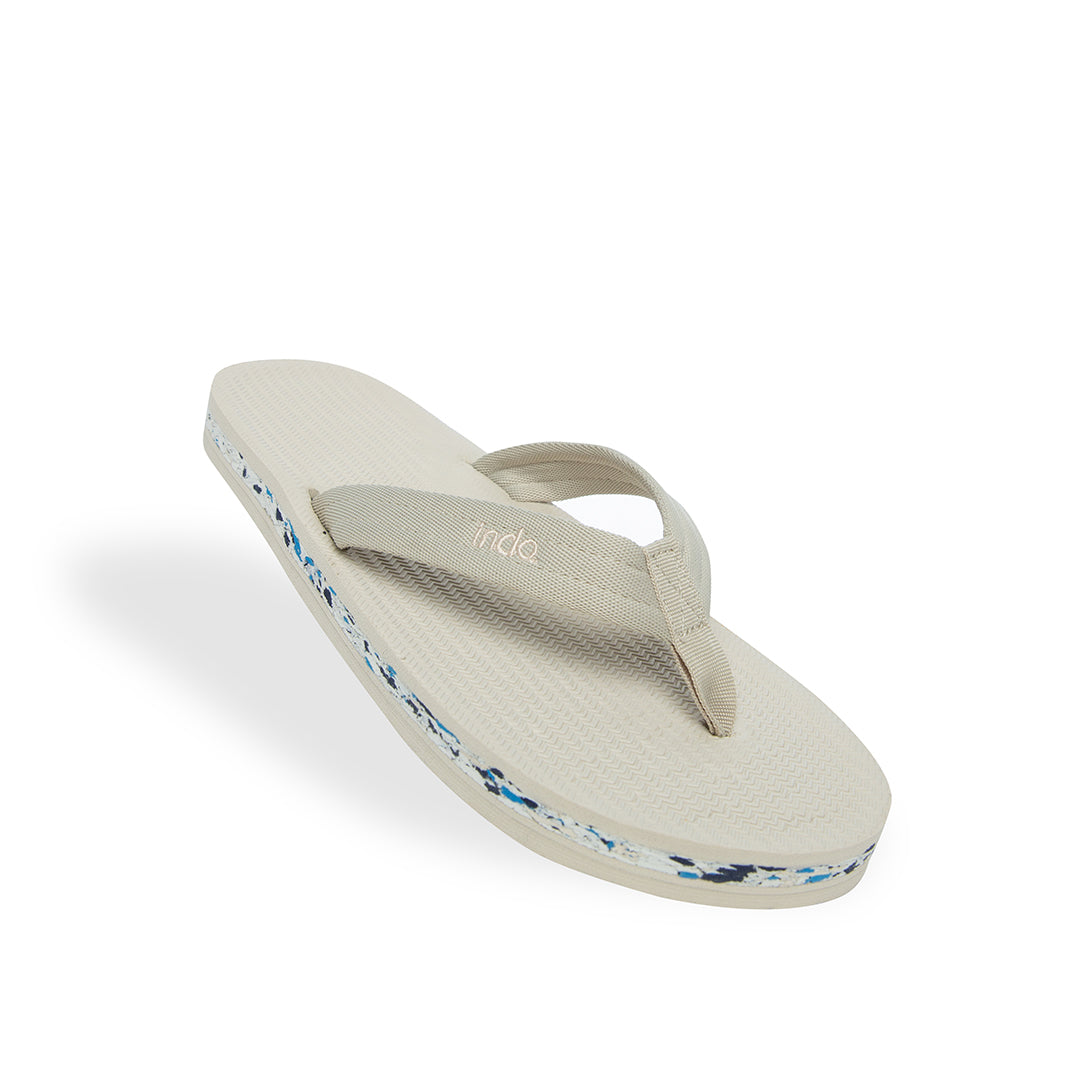 Women’s Flip Flops - Sea Salt | Indosole x Sungai Watch