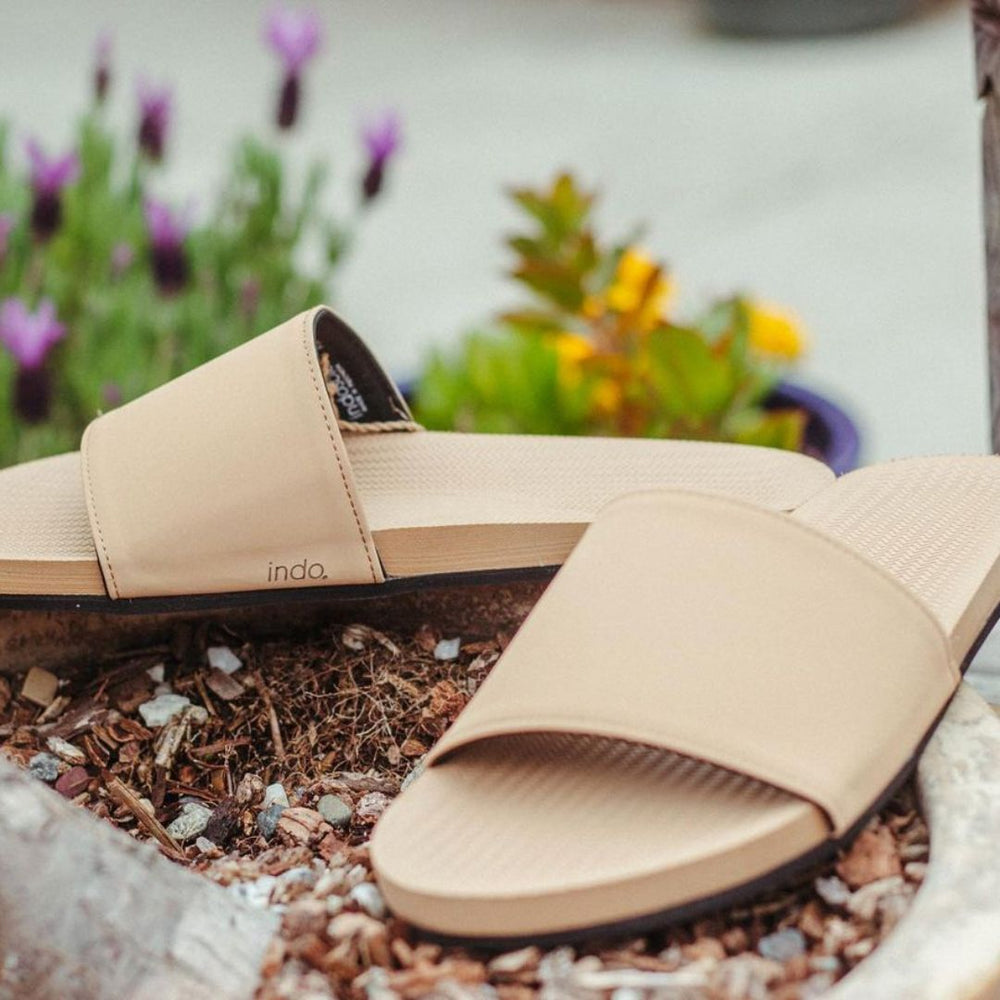 Women’s Slides - Light Soil | Indosole Singapore